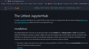 The Little JupyterHub (TLJH) Configuration Guide – Simon Rundell | Resources for working at the ...