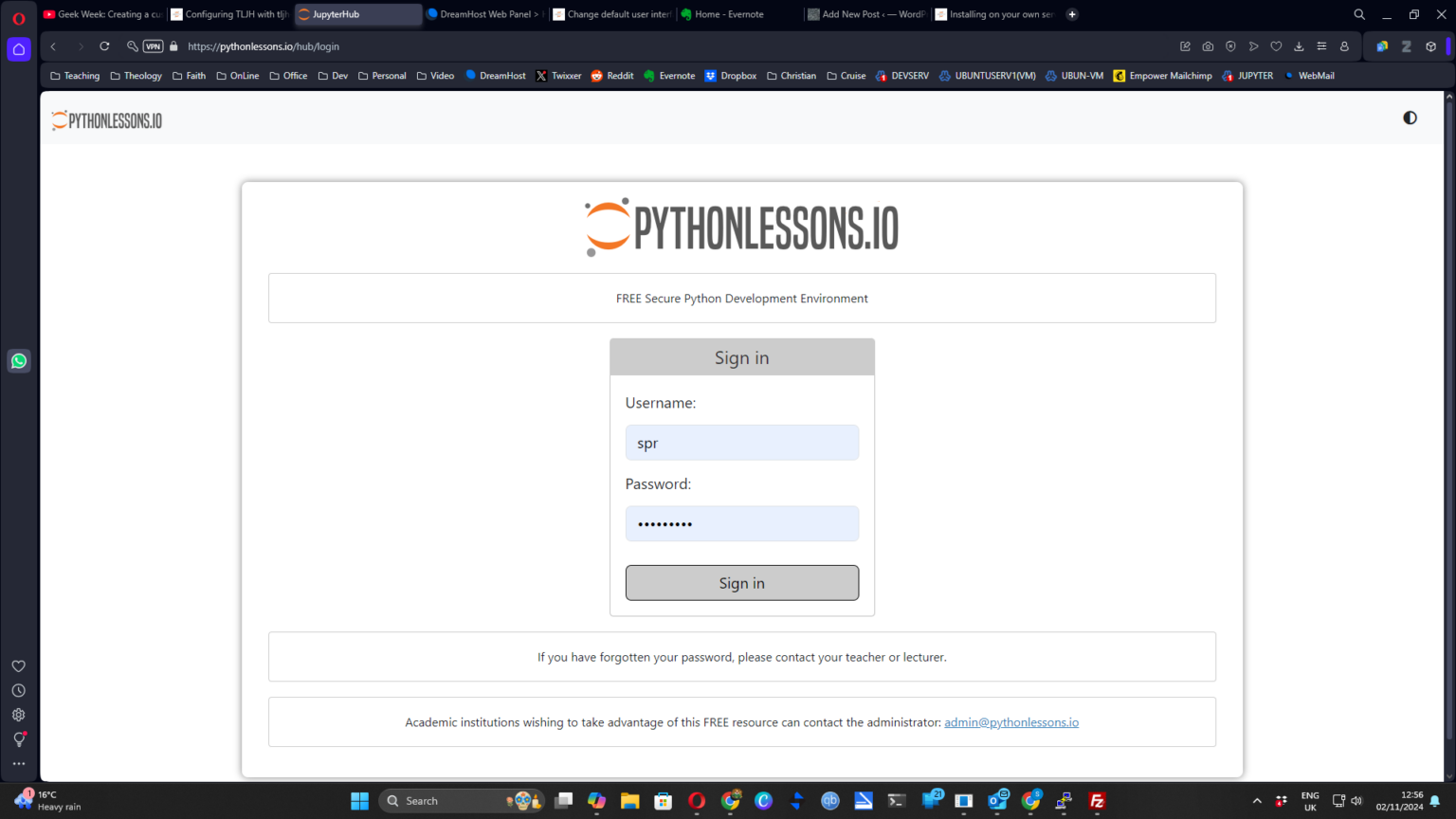 The Little JupyterHub (TLJH) Configuration Guide – Simon Rundell ...